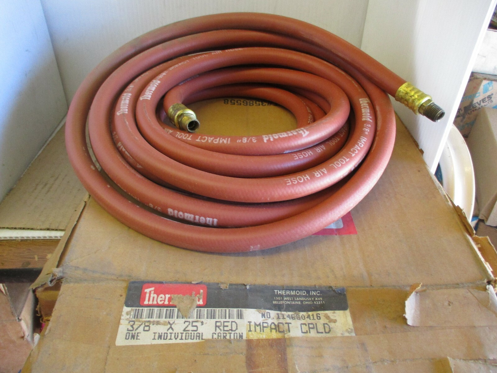 THERMOID AIR HOSE 3/8" ID X 25 FT RED AIR IMPACT HOSE | eBay