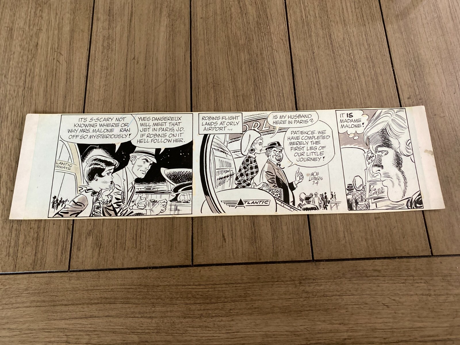#680704 ROBIN MALONE Original Daily Strip Art by Bob Lubbers July 4 ...