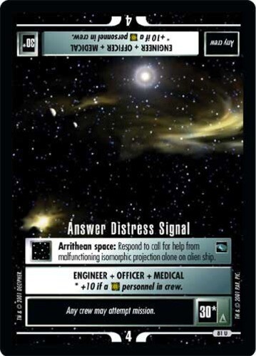Star Trek: Answer Distress Signal [Ungraded] Voyager STCCG Decipher 1E ...