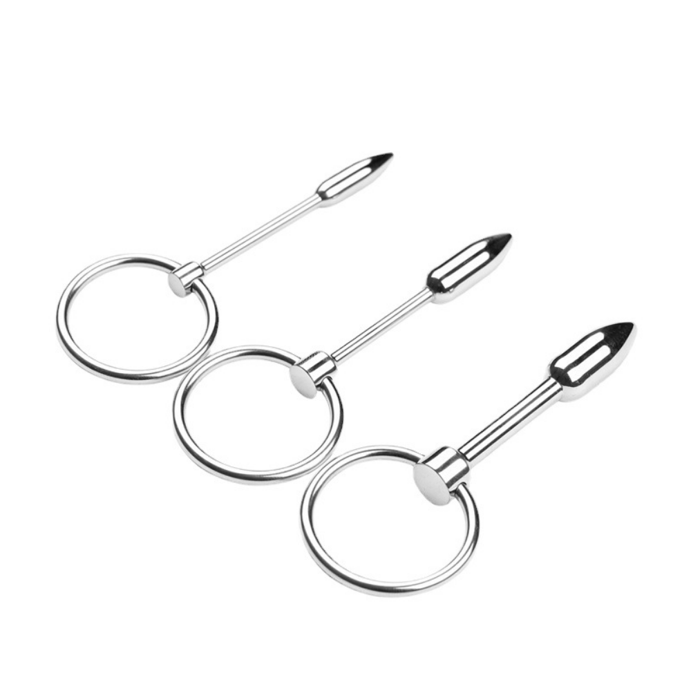 3pcs Metal Urethral Stretching Penis Solid Plug Stainless Steel Dilator ...