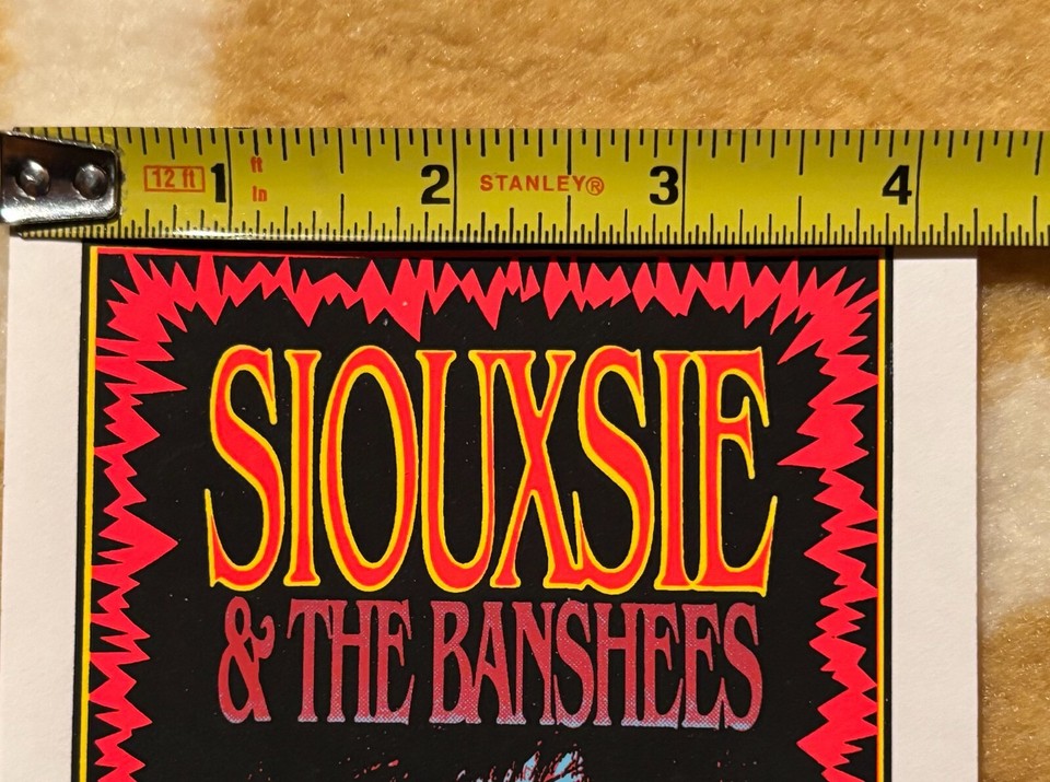 Siouxsie and & The Banshees 1995 Tour Promo Spiritualized State Theater ...
