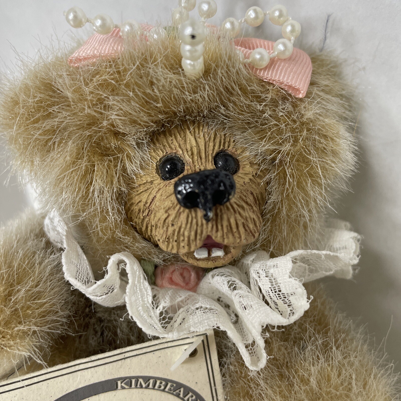 Kimbearly's Originals A&A Miniature plush bear "Stella" Leather Tag IE47b | eBay