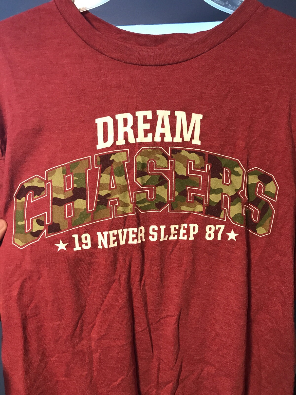 DreamChasers Meek Mill T Shirt DreamChasers LARGE Red SELF MADE 1987 ...