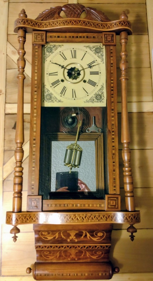 Antique german Vienna wall clock (Waterbury Clock Company) 1880s-1920s ...