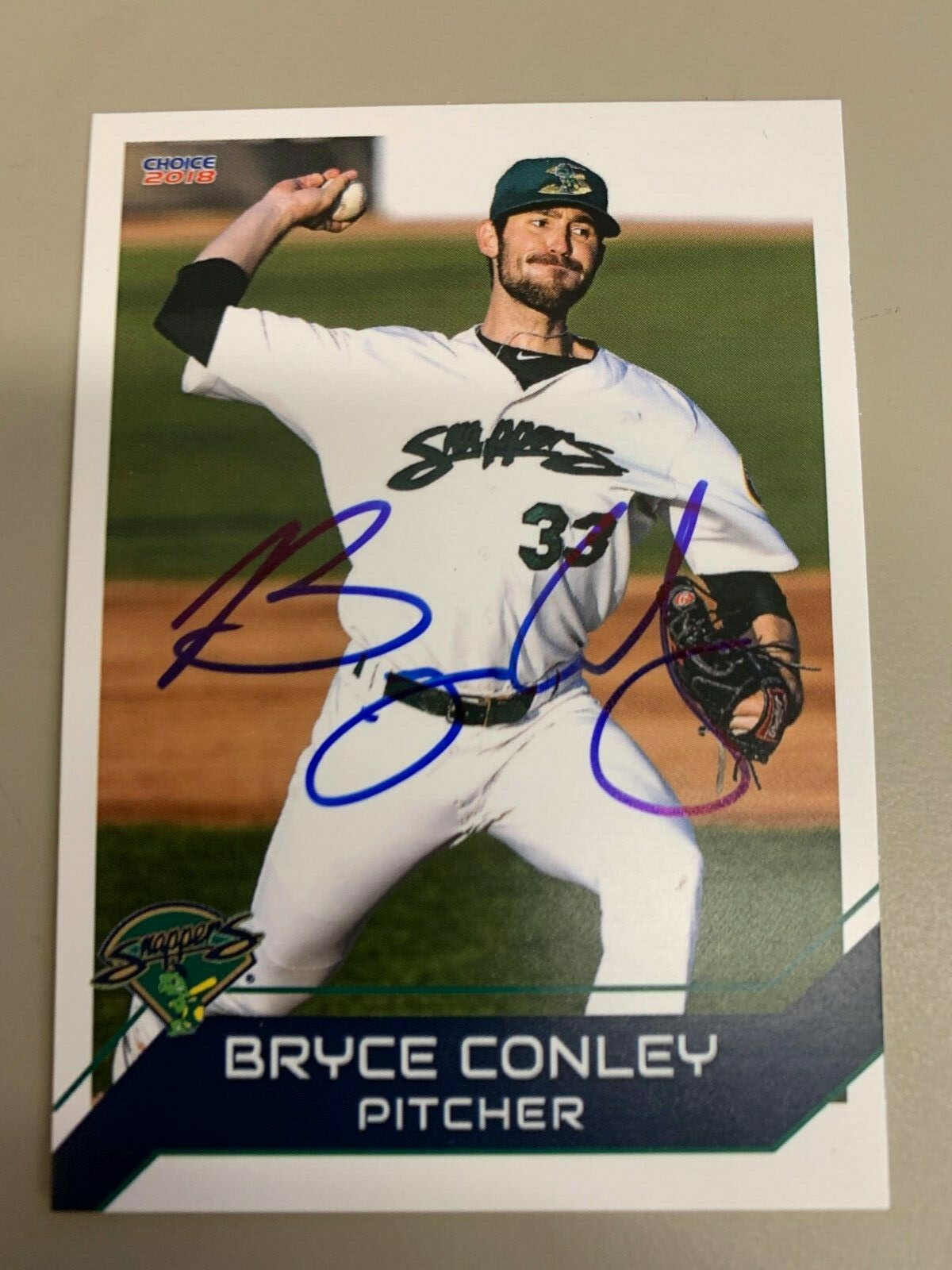 Bryce Conley 2018 Beloit Snappers Signed Team Card | eBay