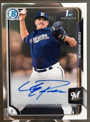 2015 Bowman Chrome #BCA-CP : Cody Ponce 1st Bowman Autograph (Auto ...