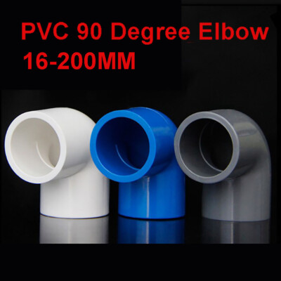 90 Degree Bend Fittings PVC Metric Pipes Fittings Water Supply Pipes ...