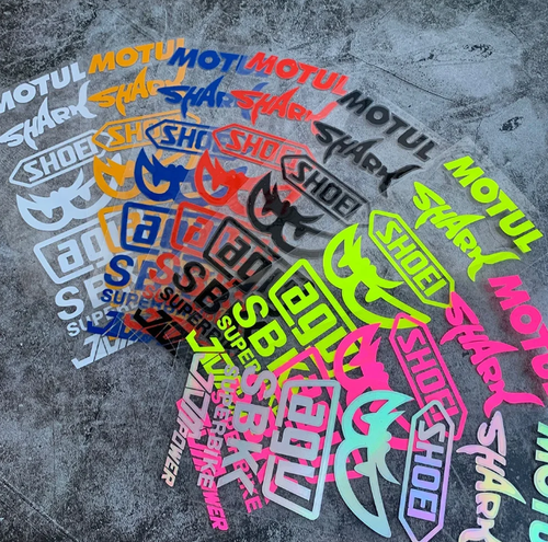 14 Car Sponsor Vinyl Decal Pack JDM Racing Stickers for side Skirt Body ...