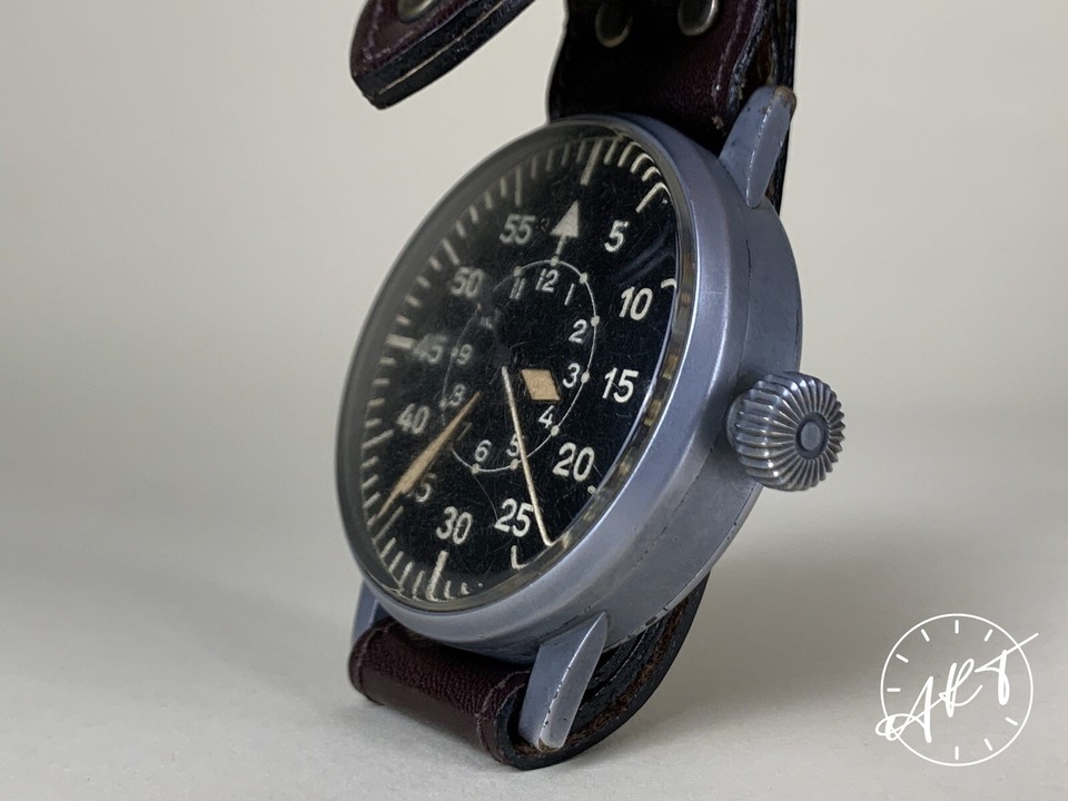 *Rare* UNPOLISHED Vintage 1940s LACO B-UHR WW2 Luftwaffe Pilot Aviator ...