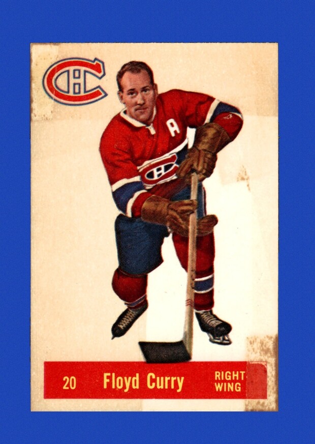 1957-58 Parkhurst Set-Break # 20 Floyd Curry LOW GRADE (filler ...