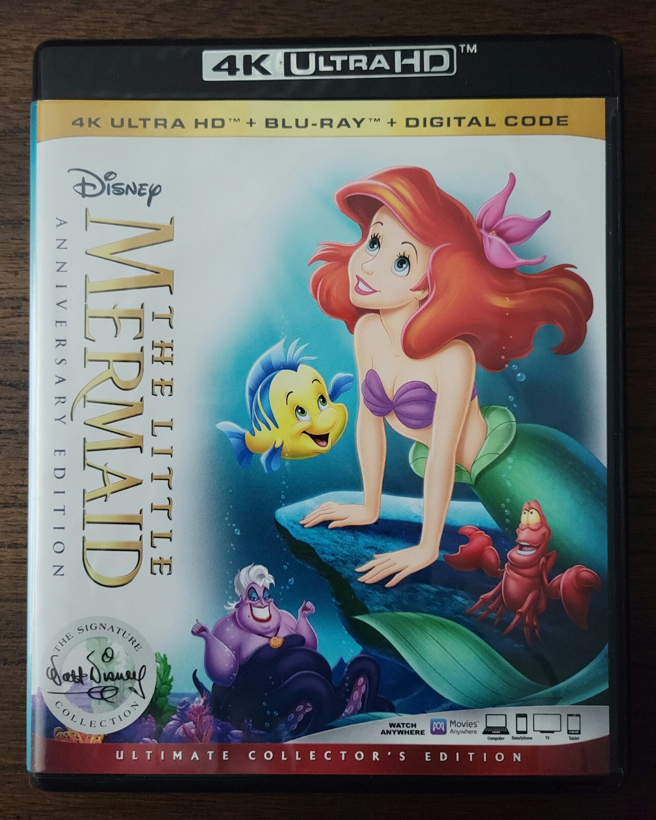 Disney's The Little Mermaid Anniversary Edition 4K Ultra-HD Blu-Ray ...