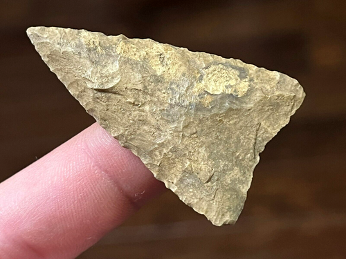 EXCEPTIONAL PALEO EARLY TRIANGLE POINT TEXAS AUTHENTIC ARROWHEAD ...