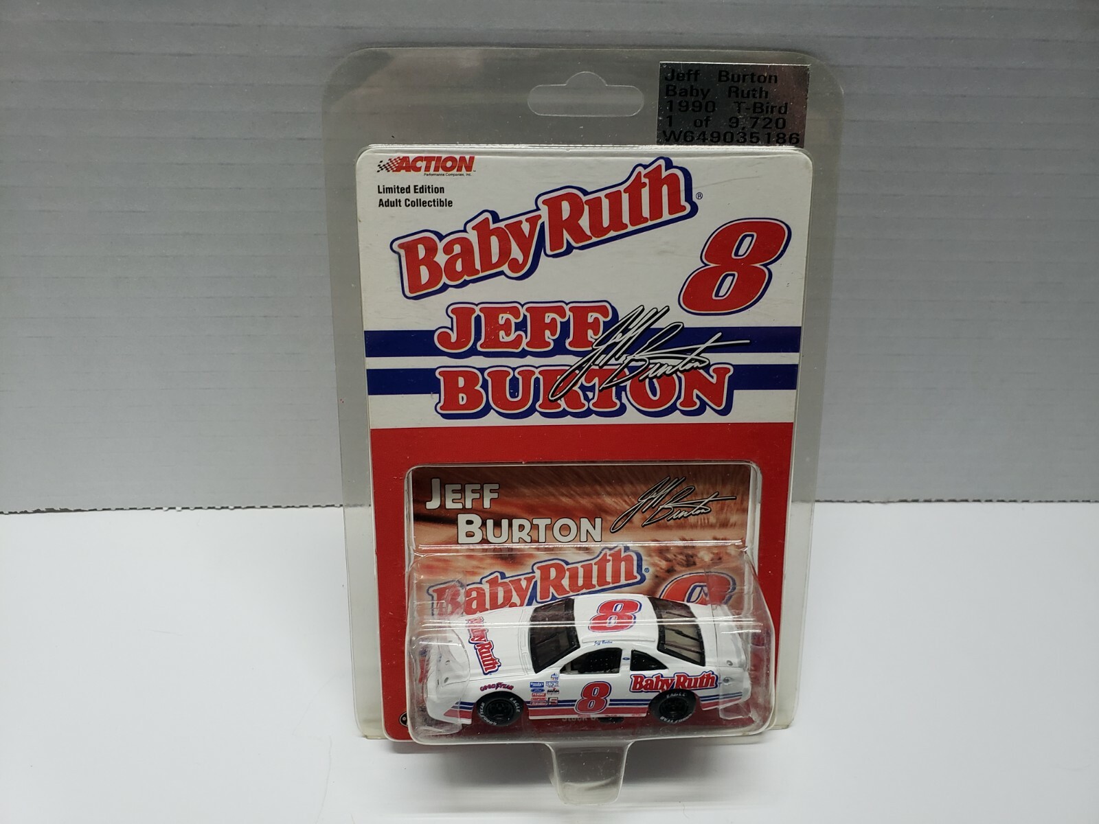 Action NASCAR Jeff Burton #8 Baby Ruth 1990 Ford Thunderbird 1:64 scale ...
