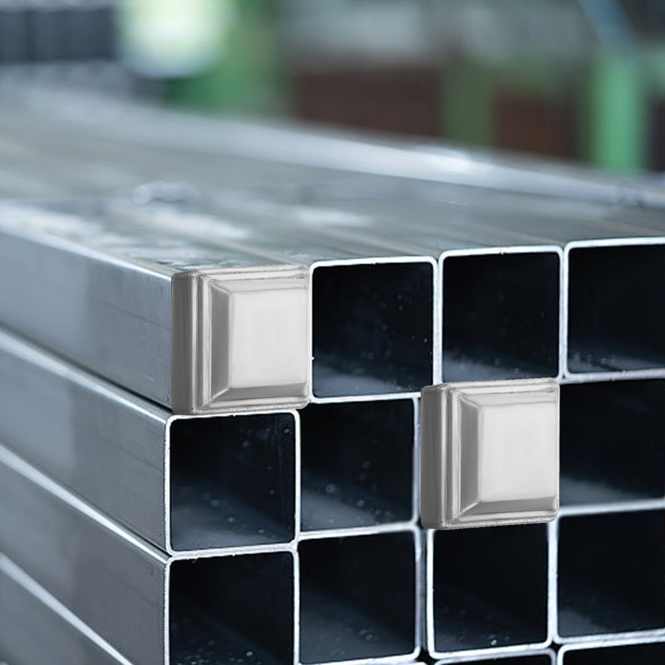 6 Pcs Corridors Post Cap Fence Caps Fittings Guardrail Iron Covers ...