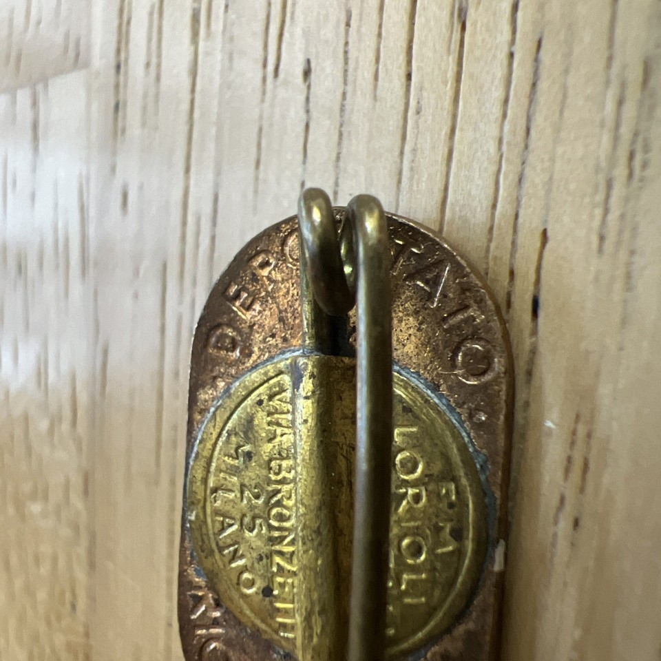 Vintage Pre WW2 1922-1943 Italian PNF Fascists Enamel Badge By F.M ...