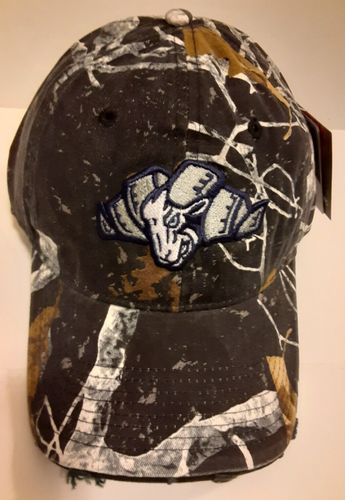 UNC North Carolina Tar Heels mascot logo camo distressed strapback hat ...