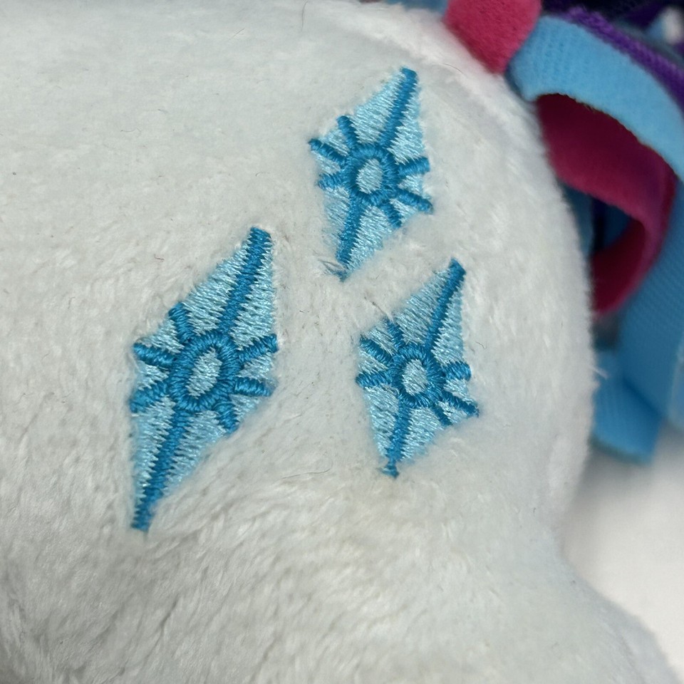 My Little Pony Rarity Plush MLP horse Unicorn White Blue Diamonds 10 ...
