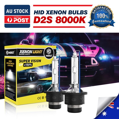 OEM D2S 8000K HID Xenon Replacement Low/High Beam Headlight Lamp Bulbs ...