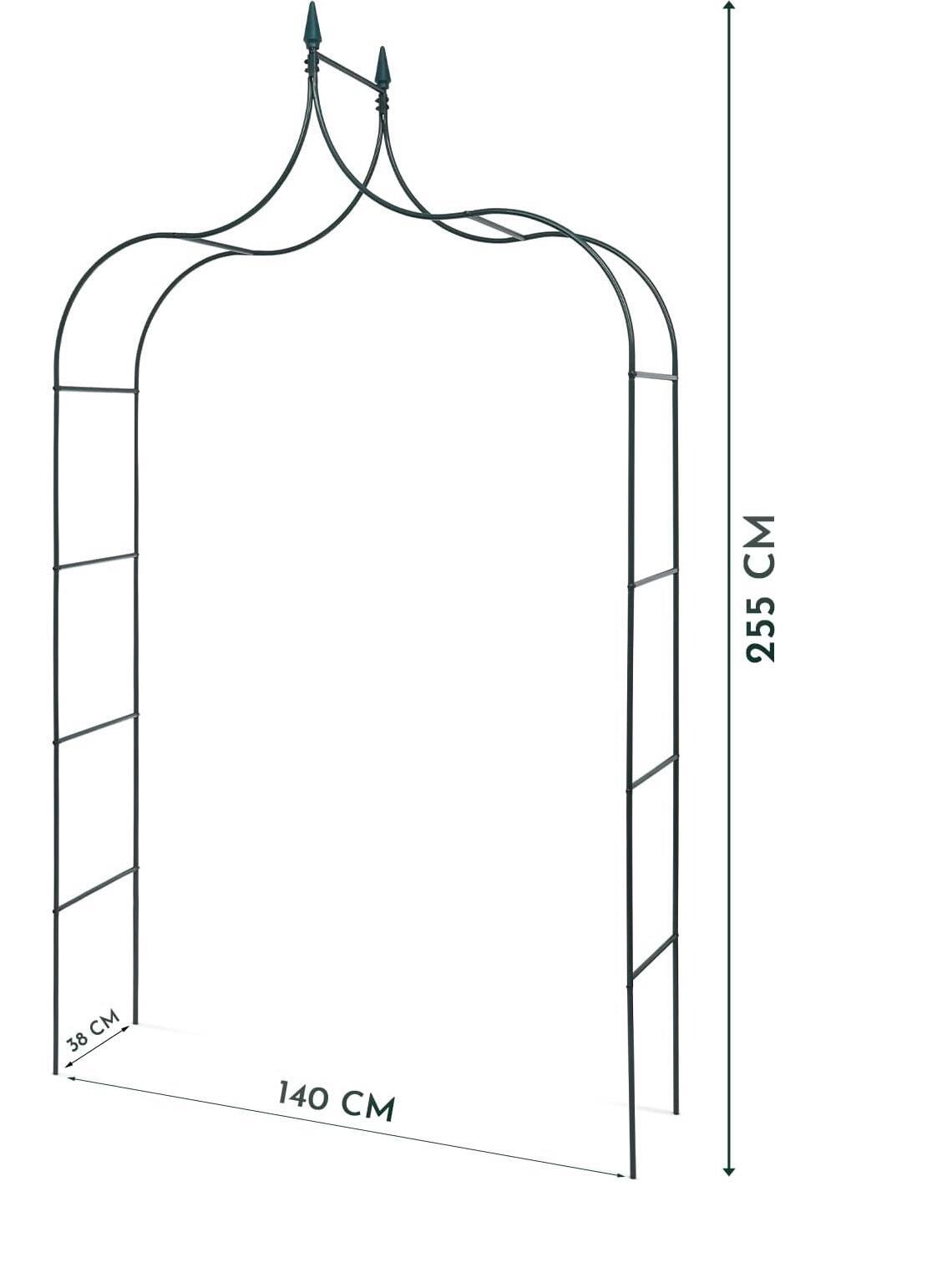 METAL GARDEN ARCH ROSE PLANT CLIMBING TRELLIS ARCHWAY CLIMBER ARCHED FRAME 2.5M | eBay UK