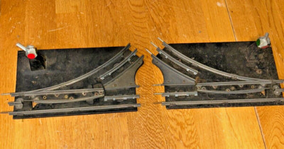 Vintage One Pair of Marx Manual Left & Right Switch Track O Gauge Train ...