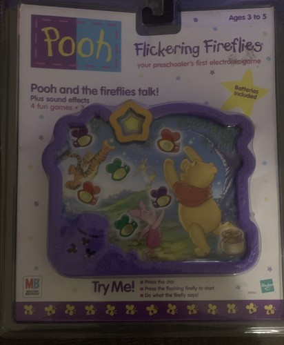 VTG 1998 Winnie The Pooh Flickering Fireflies Handheld Electronic Game ...