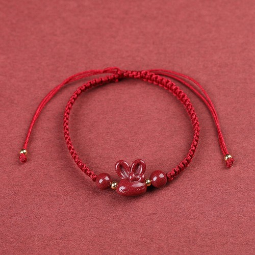 Cinnabar Rabbit Bracelet Luxury Jewelry Real Gift Bead Natural Amulets ...