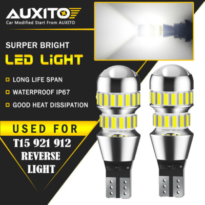 2/4x AUXITO W16W T15 921 955 LED Canbus Error Free Wedge Reverse Light ...