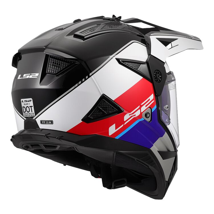 LS2 Adults Blaze II Adventure Motorcycle Helmet W/SunShield Multicolour ...