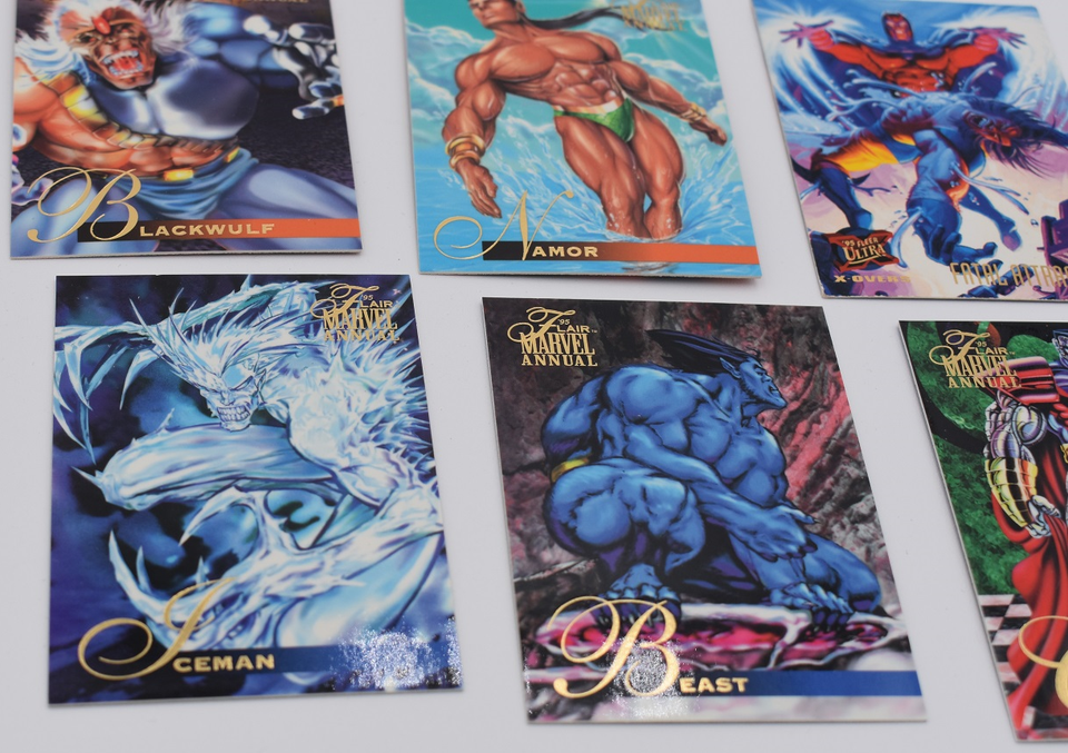 95 flair marvel annual cards lot Beast Hulk Morbius Nice | eBay