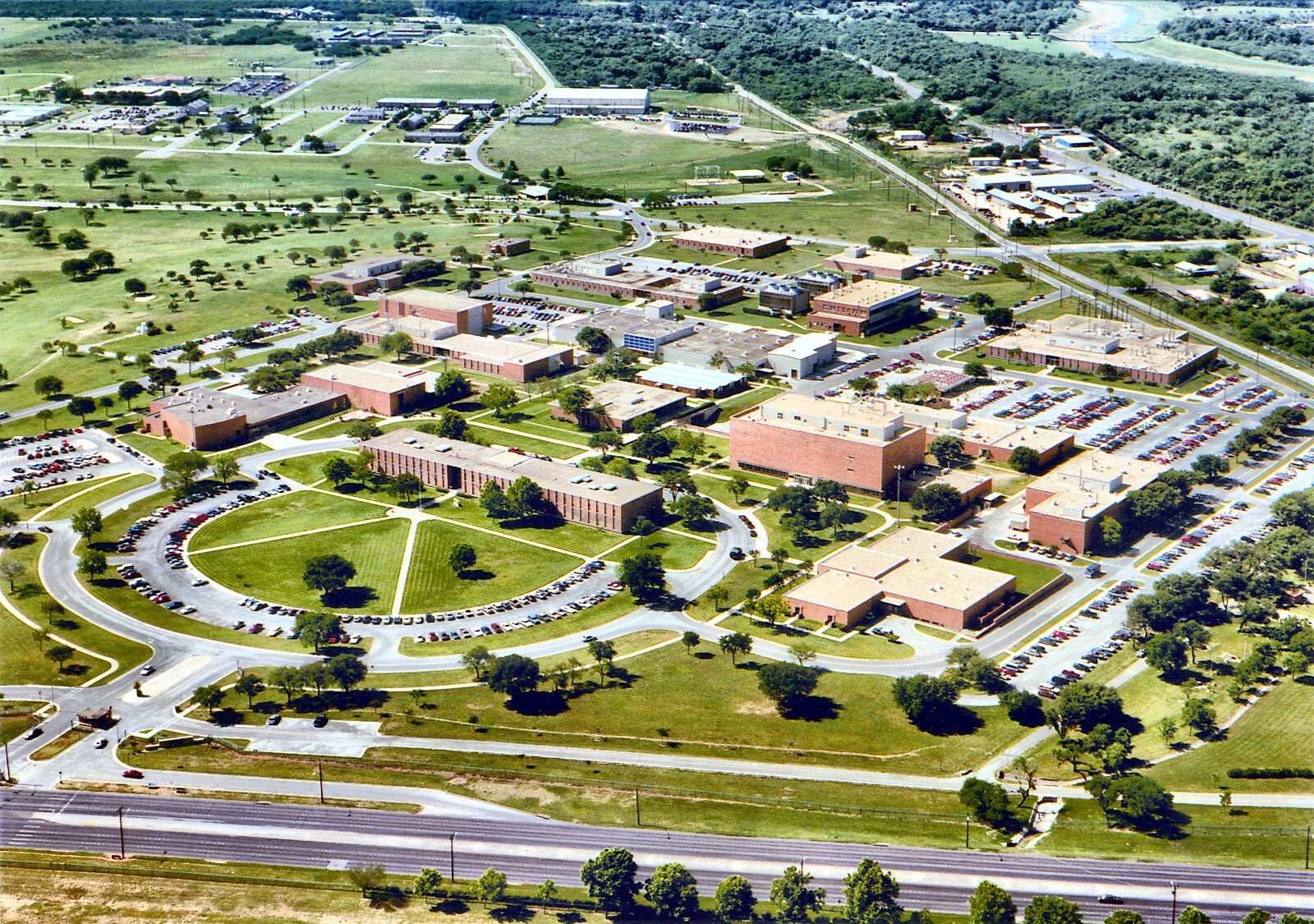 Brooks AFB 1970s Ariel view of School Of Aerospace medicine San Antonio ...