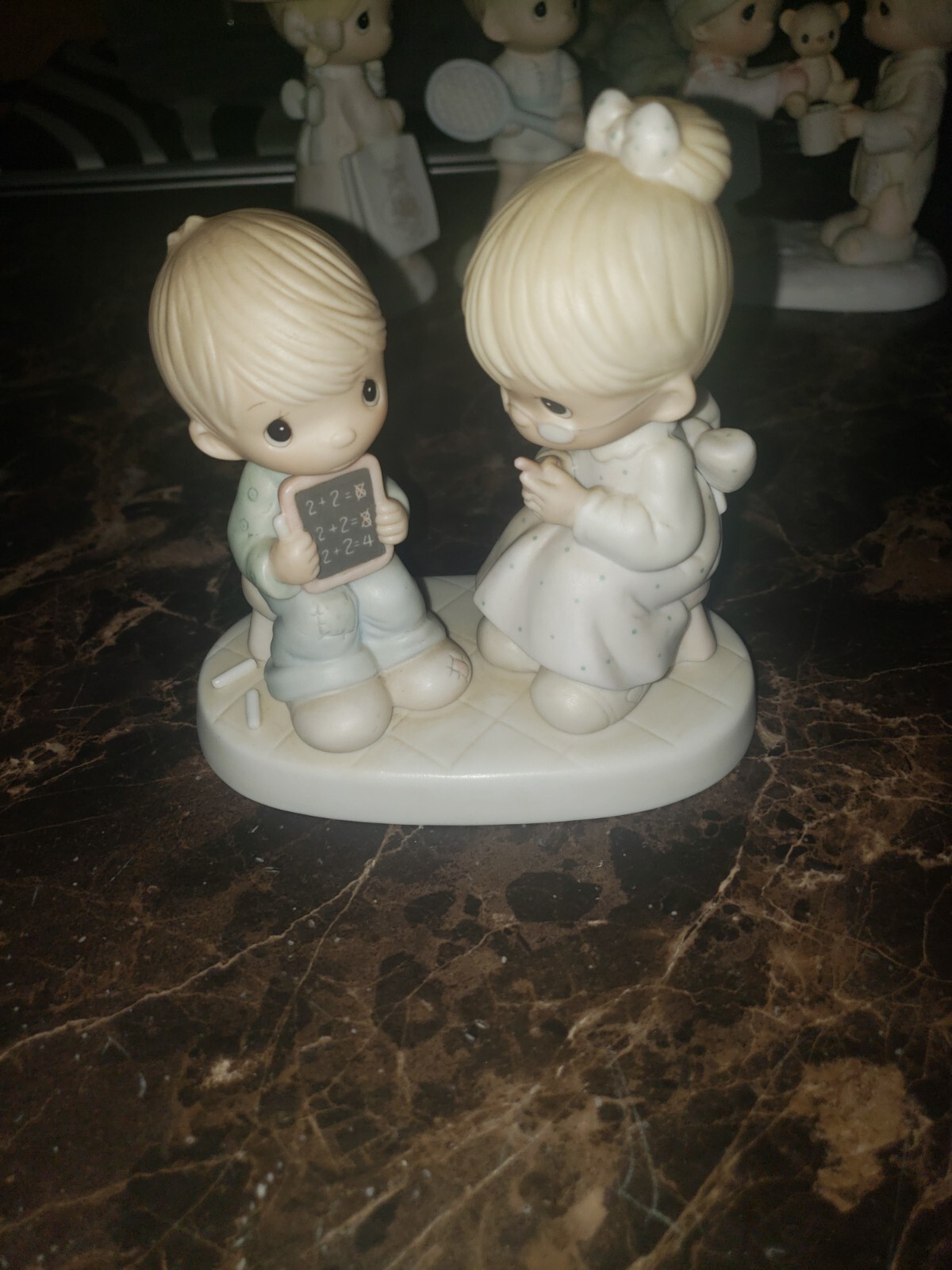 "1985" Precious Moments "Love Never Fails" Teacher Report Card Figurine ...