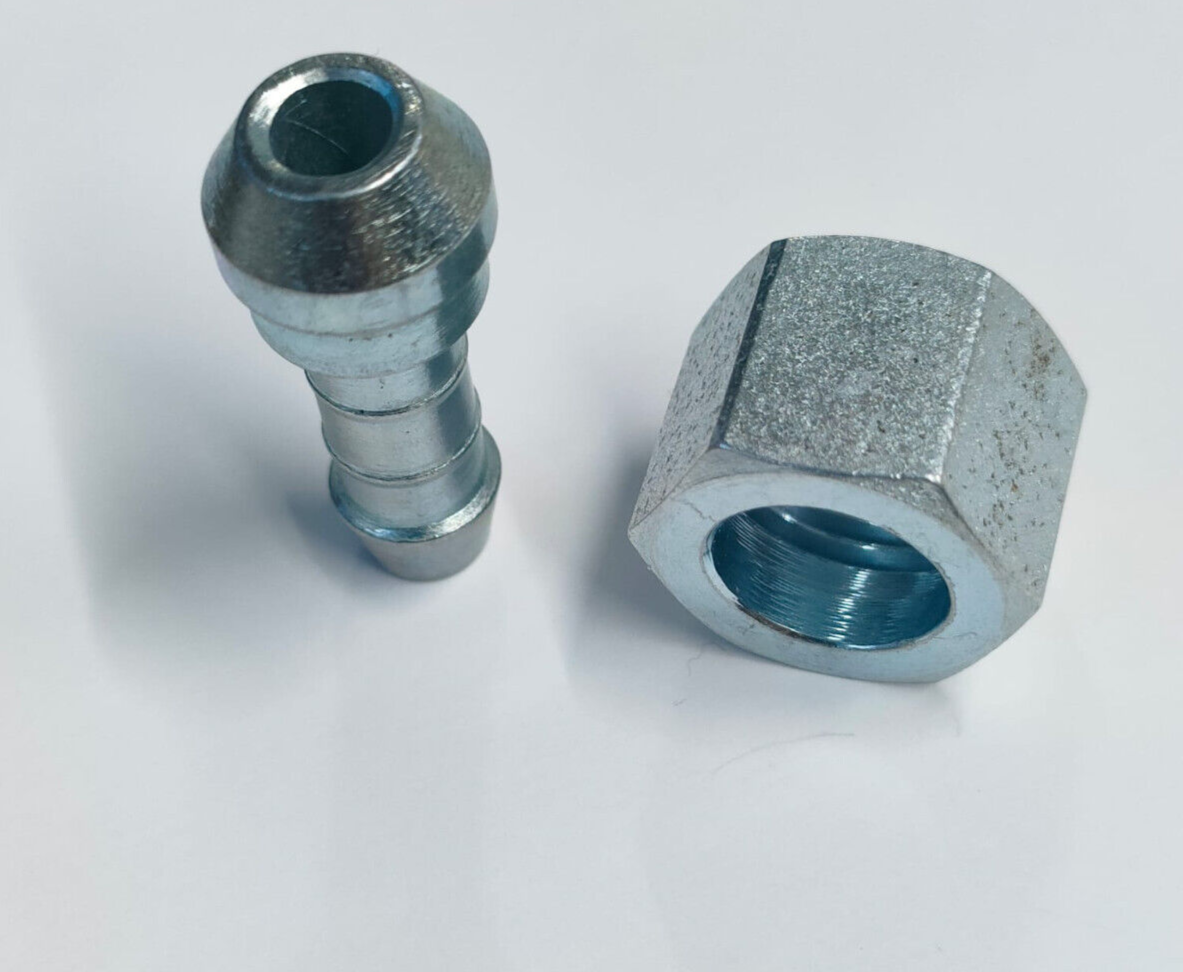 TRIUMPH NORTON BSA PETROL TAP NUT SPIGOT FUEL LINE 1/4 BSP NUT FIT 1/4 ...