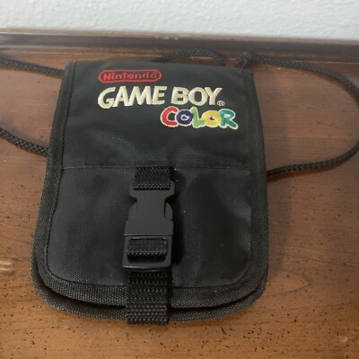 Official Nintendo Gameboy Color Black Carrying Travel Case Storage Bag ...