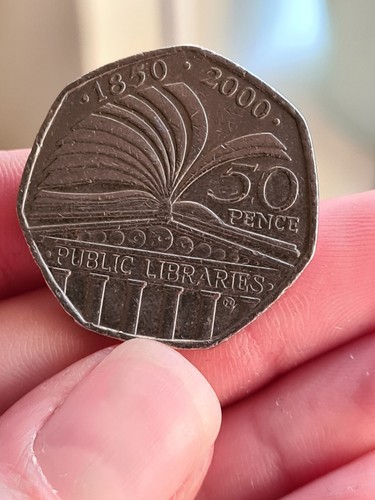 ***Very Rare*** 50p Coin Public Libraries | eBay UK