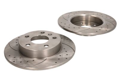 2X Brake disc SPEEDMAX 5201-01-0390PTUO for OPEL COMBO Tour 1.7 2004 ...