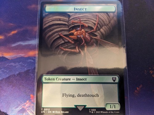 MTG Magic: The Gathering Insect / Elf Warrior Token LTC NM! | eBay