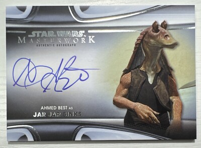 Ahmed Best as Jar Jar Binks 2021 Topps Star Wars Masterwork On Card ...