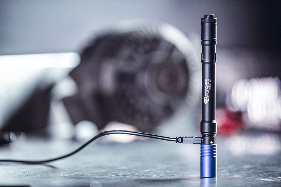 400nm Ultraviolet LED Penlight USB Rechargeable Compact UV Pen Light ...