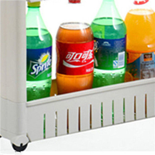 3/4 Tier Storage Tower Slide Out Rolling Castor Organiser Trolley Rack ...