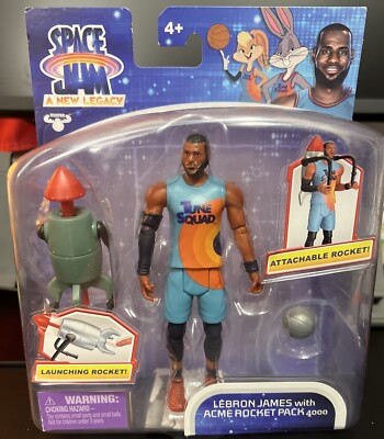 2021 SPACE JAM A NEW LEGACY 5" Lebron James With Acme Rocket Pack 4000 ...
