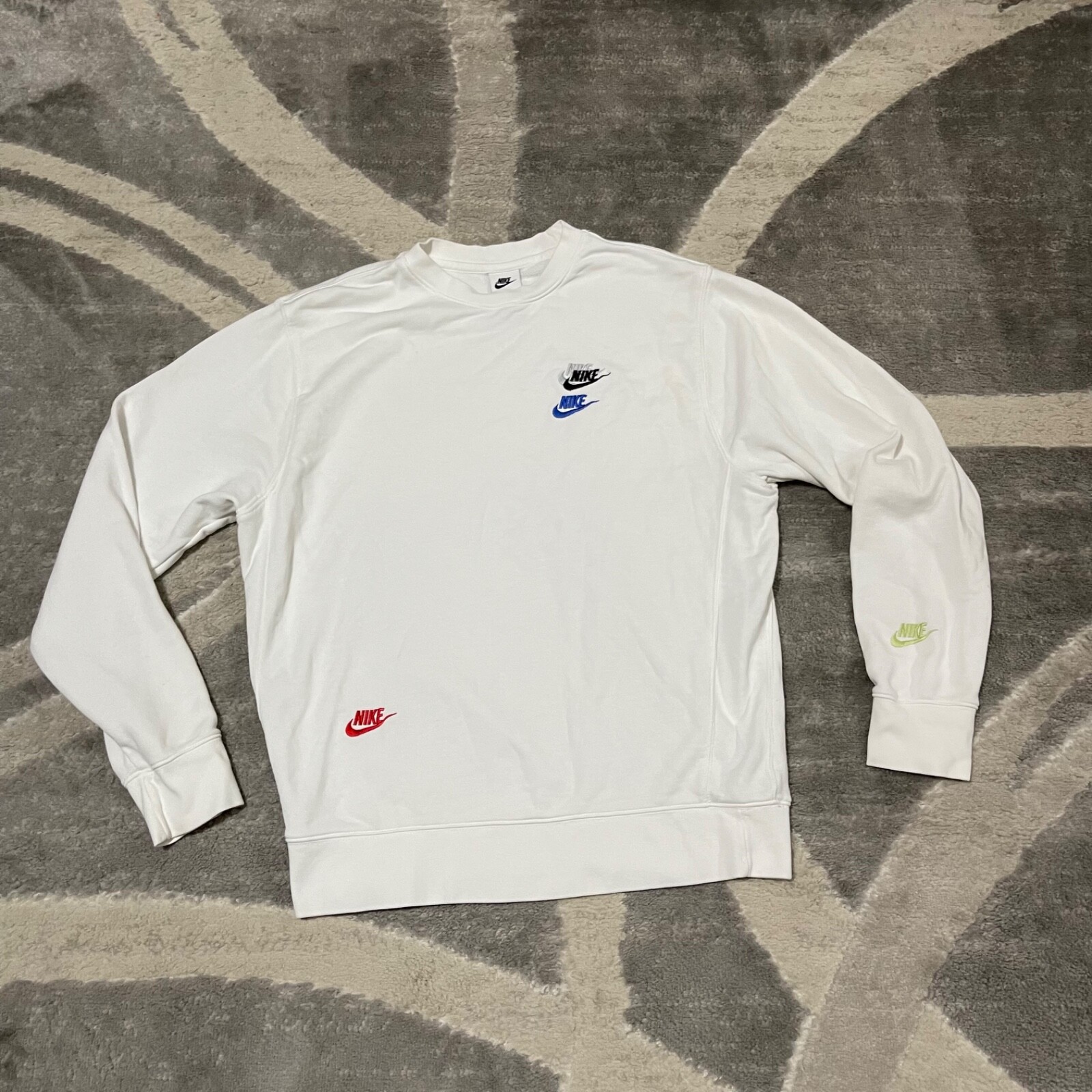 Nike Sportswear Sweatshirt Double Swoosh Logo Men Med… - Gem