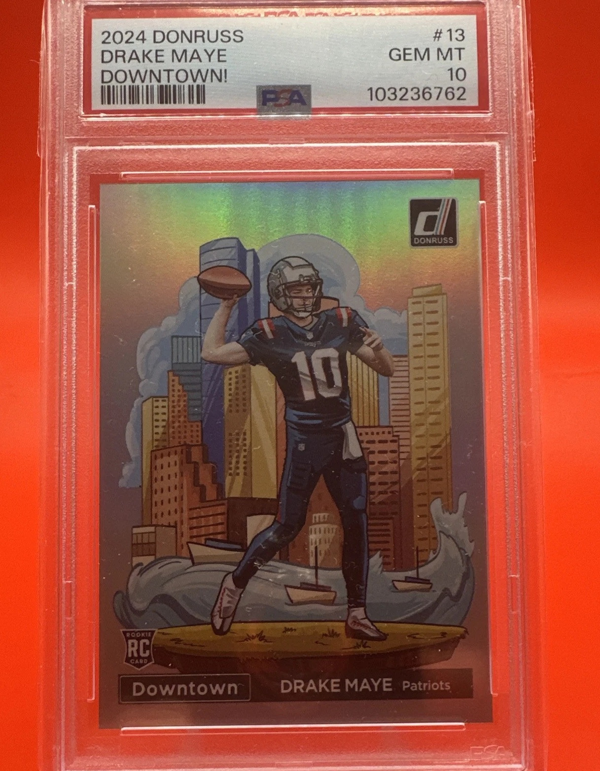 Drake Maye 2024 Donruss #13 Downtown /(SSP) Price Guide - Sports Card ...