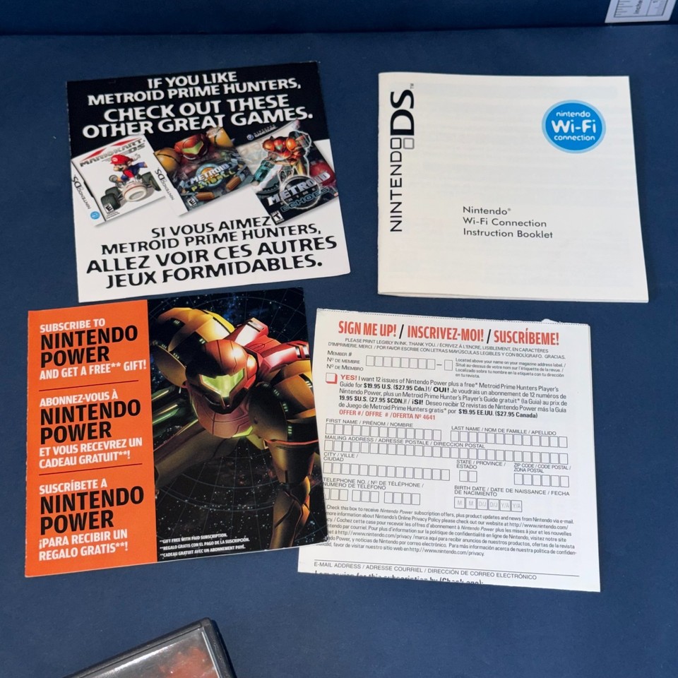 Nintendo DS, 2006 Metroid Prime: Hunters CASE and MANUAL ONLY | eBay