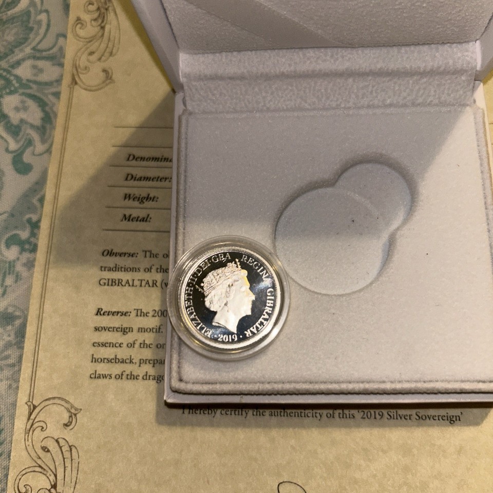 2019 The Worlds First Silver Sovereign Proof QEII St George & Dragon ...