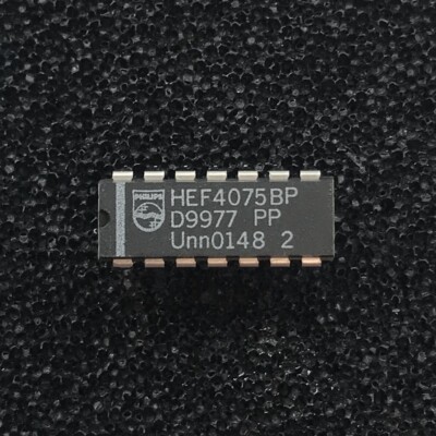 (PKG of 10) HEF4075BP Triple 3-Input OR Gate, CD4075, PDIP-14, Philips ...