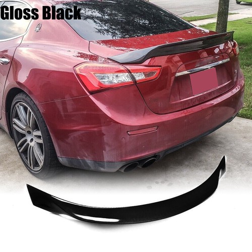 For Maserati Ghibli Sedan 2014-2024 Gloss Black Rear Boot Trunk Spoiler ...