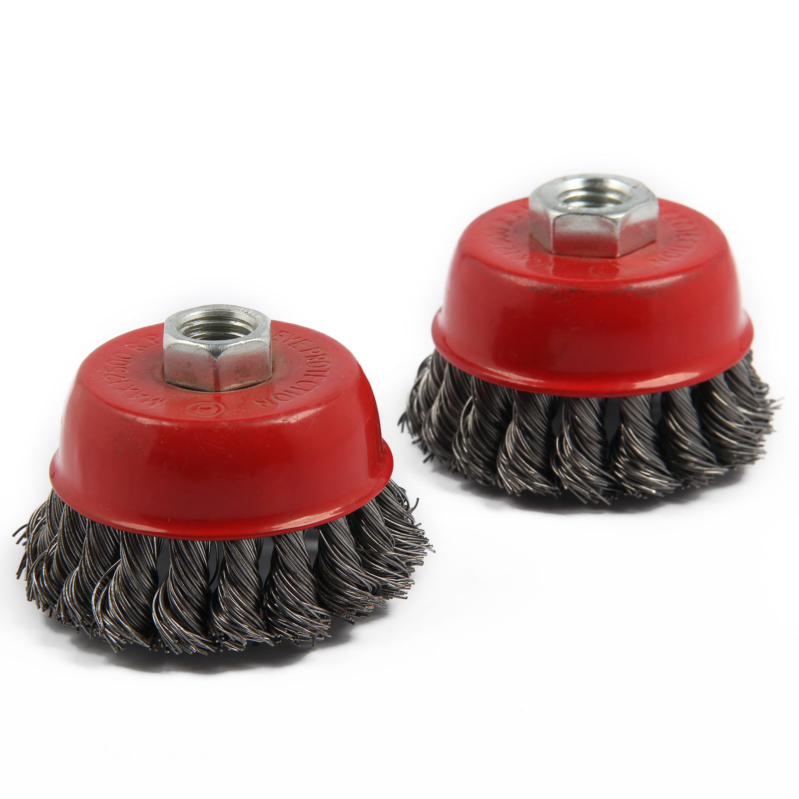 4X Twist Knot Semi Flat Wire Wheel Cup Brush Set Kit To Fit 75/100 ...