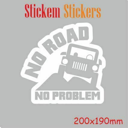No Road No Problem Sticker Decal | eBay