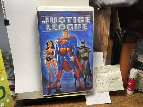 JUSTICE LEAGUE FIRST MOVIE! VHS “SECRET ORIGINS” 2002 DC COMICS TESTED ...