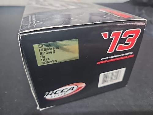 Kurt Busch #78 RCCA Elite WONDER BREAD 1:24 ELITE Nascar Diecast Rare 1 ...